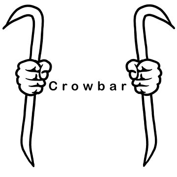 "Crowbar Meme" Sticker for Sale by MaddyVG | Redbubble