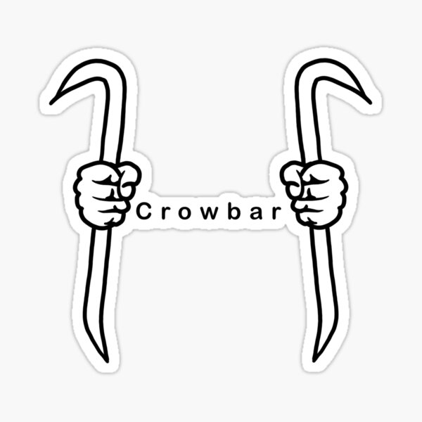 "Crowbar Meme" Sticker for Sale by MaddyVG | Redbubble