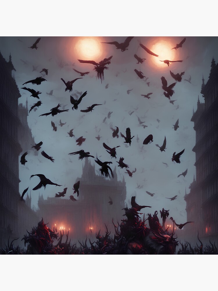 "feast for crows" Sticker for Sale by MythicAI | Redbubble