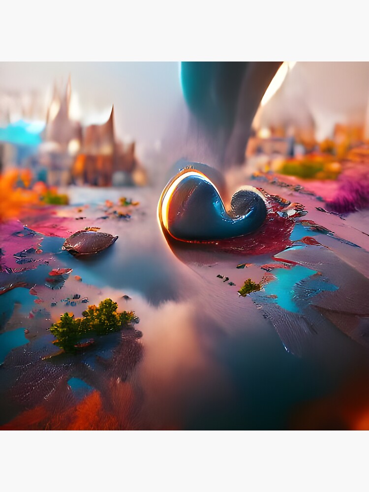 "Abstract Broken Heart in a Shattered Life" Sticker for Sale by ...