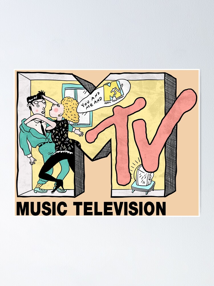 "Colorful MTV Music Television Classic 80s Promotional Logo "You And Me ...