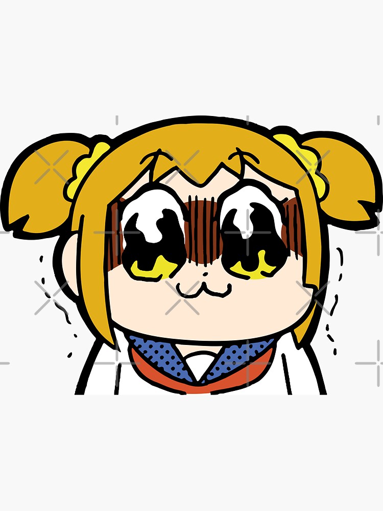 Pegatina «Popuko del equipo Pop épico triste y temblando en un diseño ...