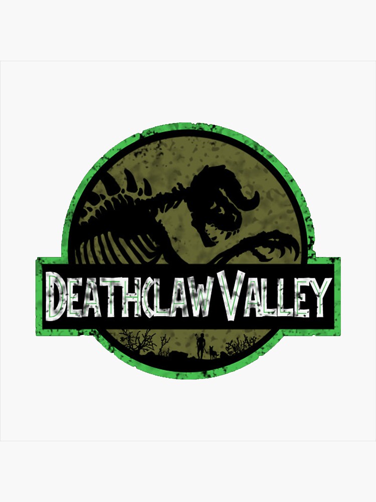 "Fallout - Deathclaw Valley" Sticker for Sale by Cameron Mills | Redbubble