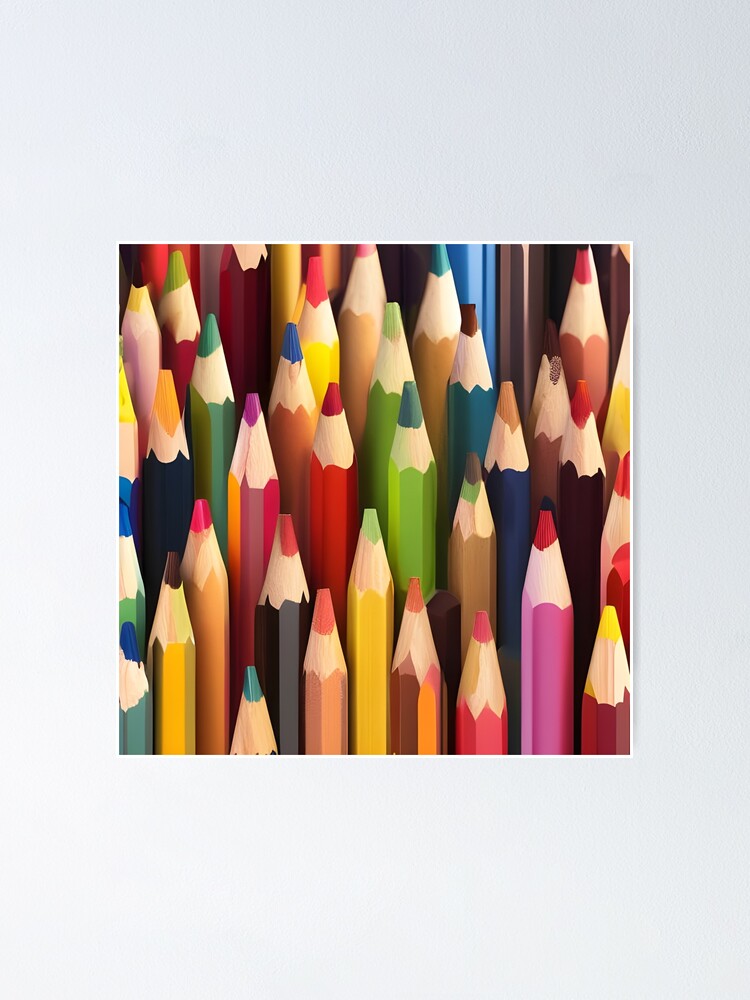 "Colored Pencils" Poster for Sale by The-Playhouse | Redbubble