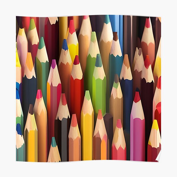 "Colored Pencils" Poster for Sale by The-Playhouse | Redbubble