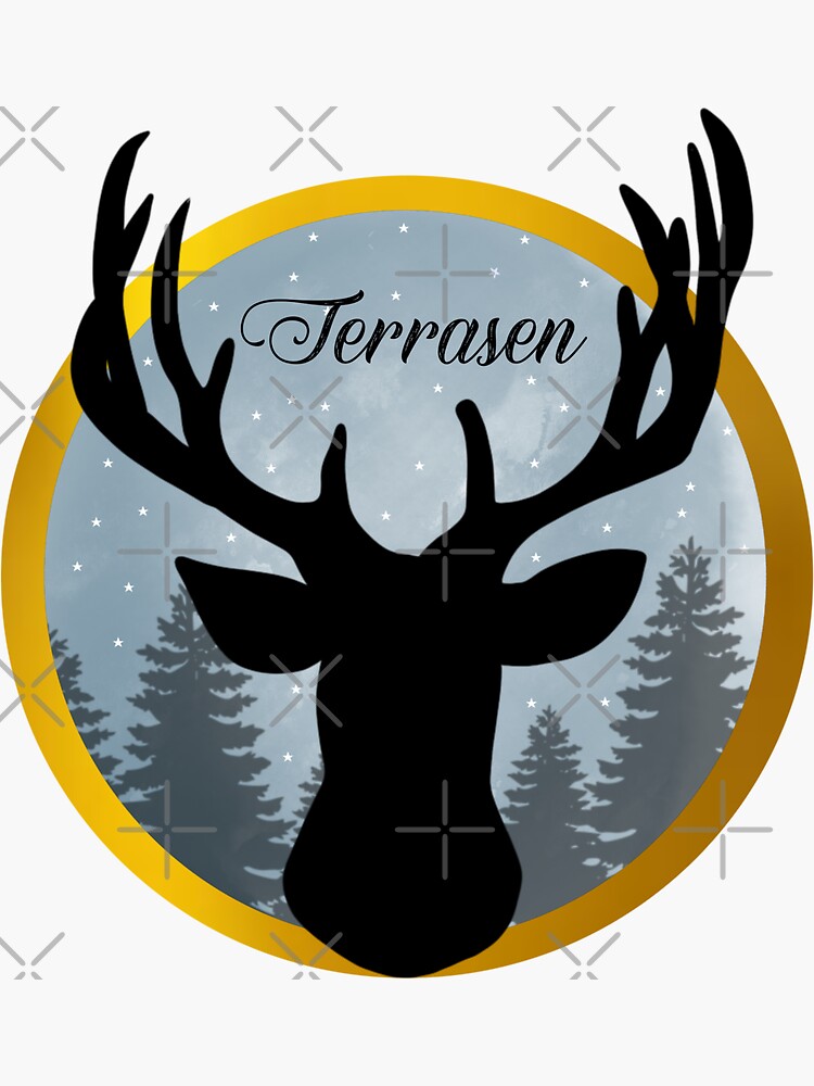 "Terrasen sticker doe in the forest" Sticker for Sale by AnabellaCor94 ...