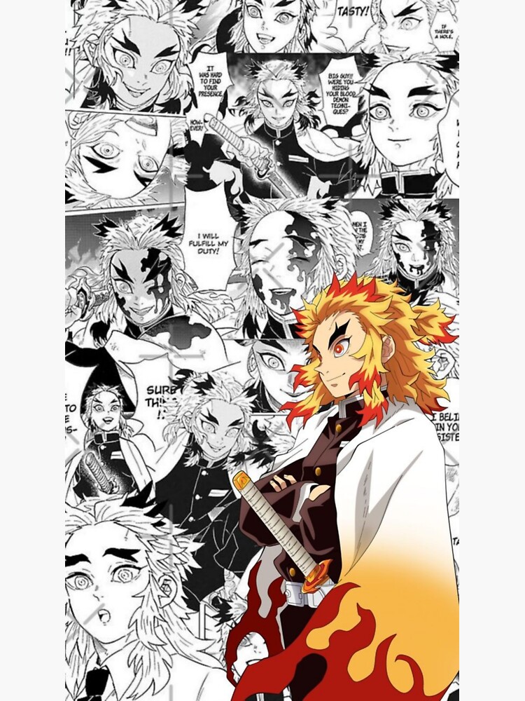 "Rengoku collage" Sticker for Sale by DarshanCreation | Redbubble