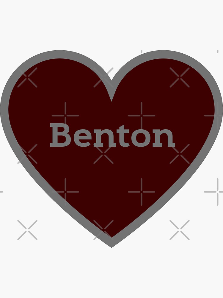 "From the Heart- I Love Benton, Arkansas" Sticker for Sale by ...