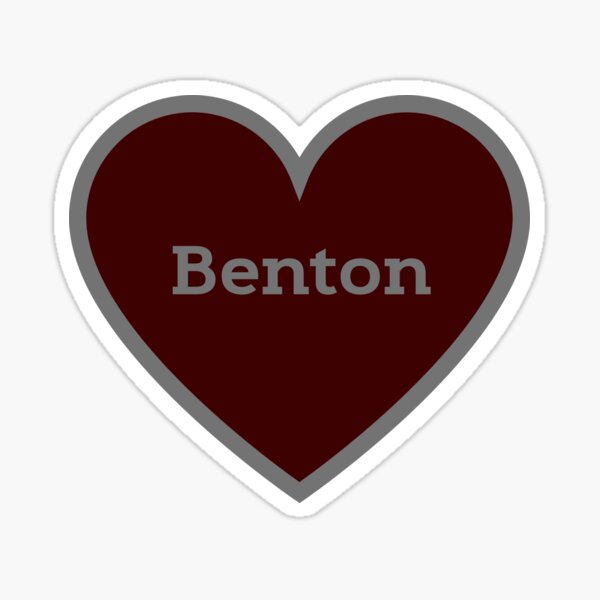 "From the Heart- I Love Benton, Arkansas" Sticker for Sale by ...
