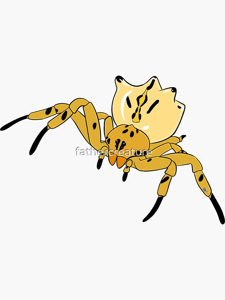 "Flower Mimic Crab Spider Sticker by Jam" Sticker for Sale by ...