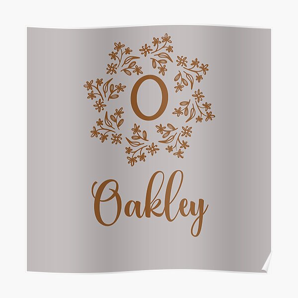 "Oakley Name Tag" Poster for Sale by xadiacashif | Redbubble