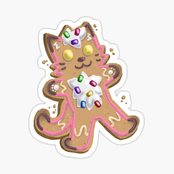 "Gingerbread Funfetti!" Sticker for Sale by FunfettisStuff | Redbubble