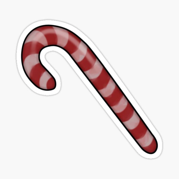 "Candy cane" Sticker for Sale by momosmokey | Redbubble