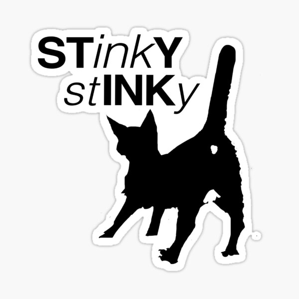 "Stinky Stinky" Sticker for Sale by Ksilvs | Redbubble