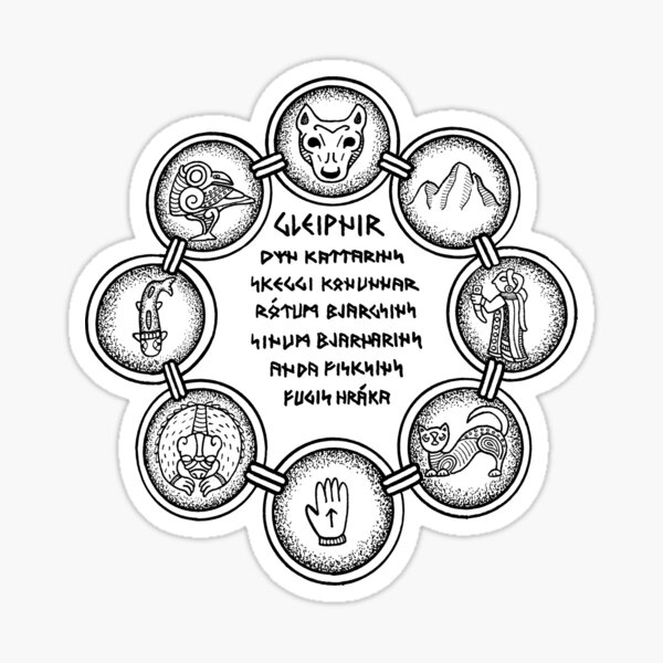 "Gleipnir" Sticker for Sale by LoneStarViking | Redbubble