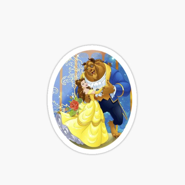 "Beauty and the beast " Sticker for Sale by Solasta98 | Redbubble