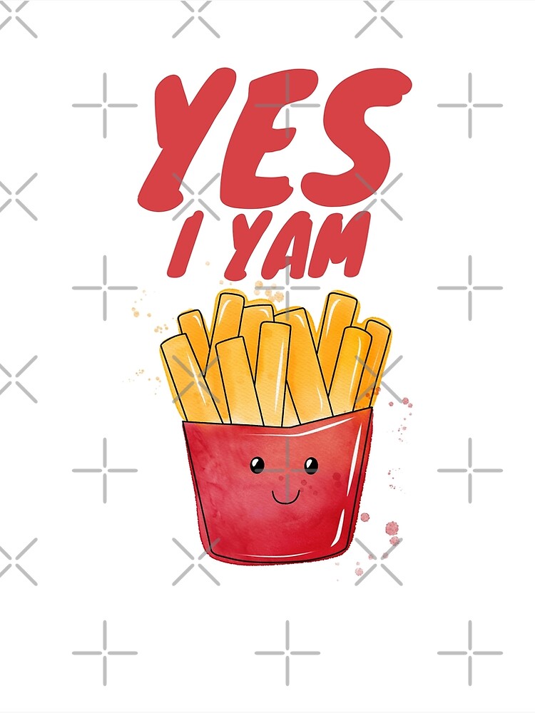 " YES I YAM" Poster for Sale by ahmedfeki | Redbubble