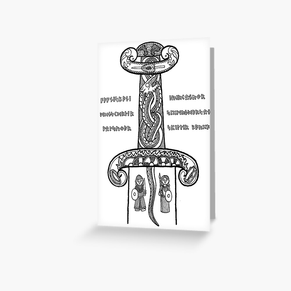 "Gram, Sword of Sigurd" Greeting Card for Sale by LoneStarViking ...