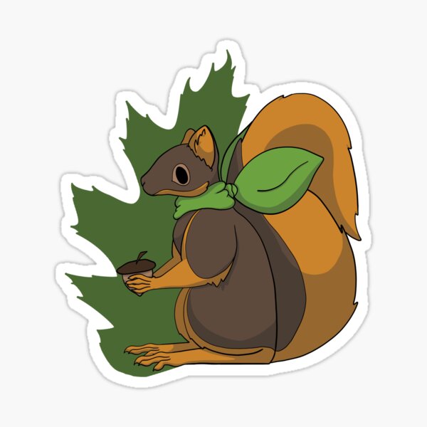 "Sammi the Squirrel" Sticker for Sale by Jay-Arrows | Redbubble