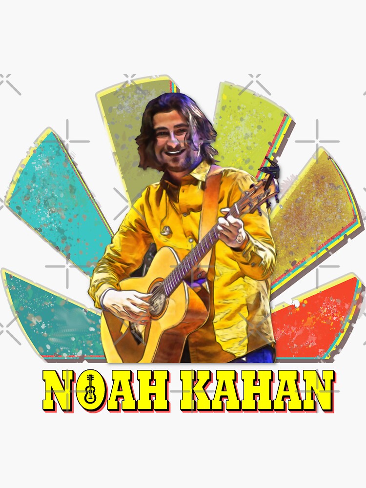 "Noah Kahan | American Singer | Guitarist | retro drawing | sunset ...
