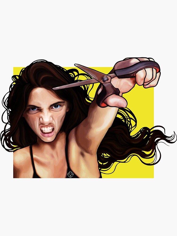 "angry" Sticker for Sale by talvutattoo | Redbubble