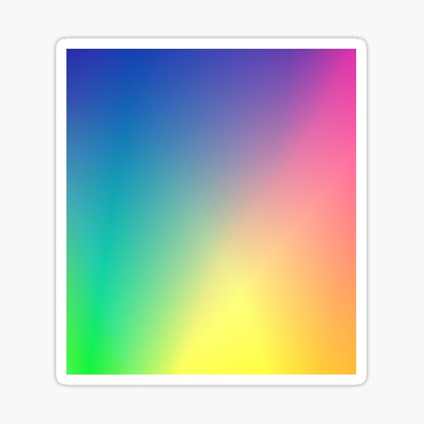 "Rainbow gradient" Sticker for Sale by Rixxi | Redbubble