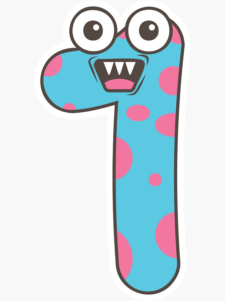 "Unique number 1" Sticker for Sale by ReduceInsign | Redbubble