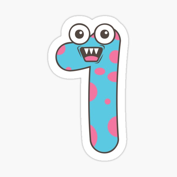 "Unique number 1" Sticker for Sale by ReduceInsign | Redbubble
