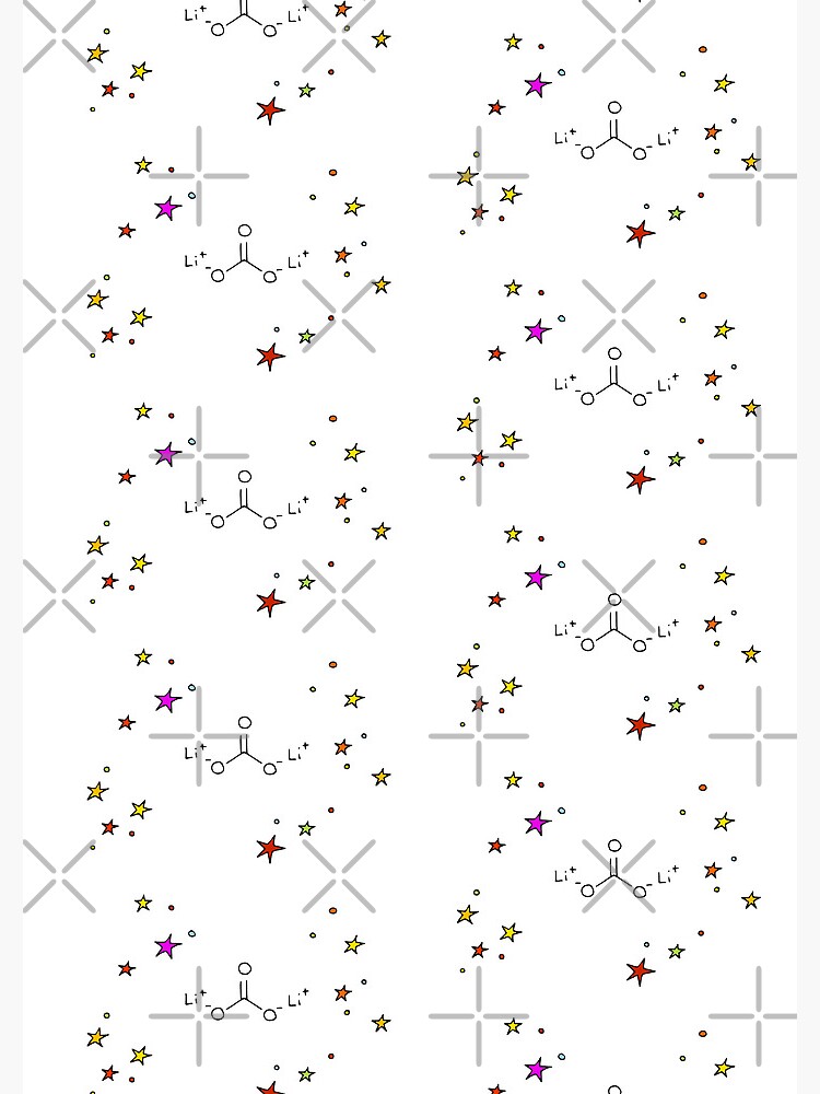 Cuaderno de espiral «Fórmula estructural de litio/carbonato de litio ...