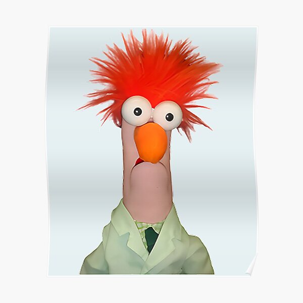 Poster for Sale mit "Meep-Muppet-Becher" von Lydialee56 | Redbubble