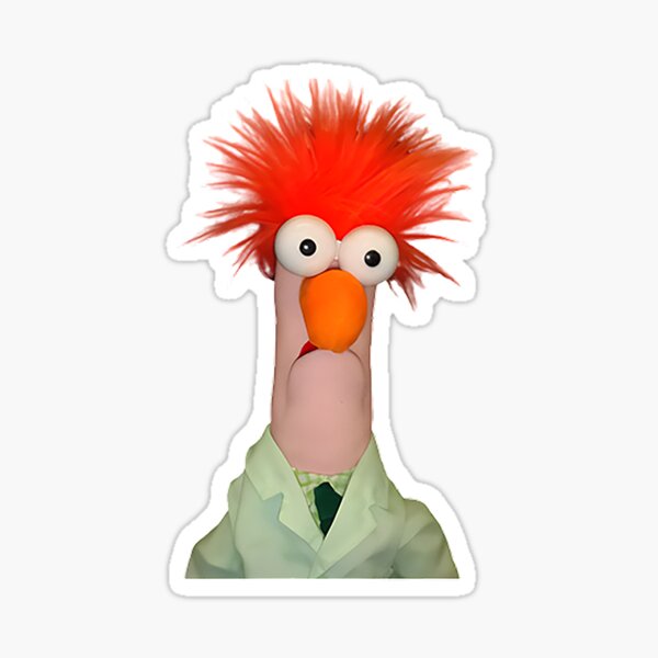 "Meep Muppet Beaker" Sticker for Sale by Lydialee56 | Redbubble