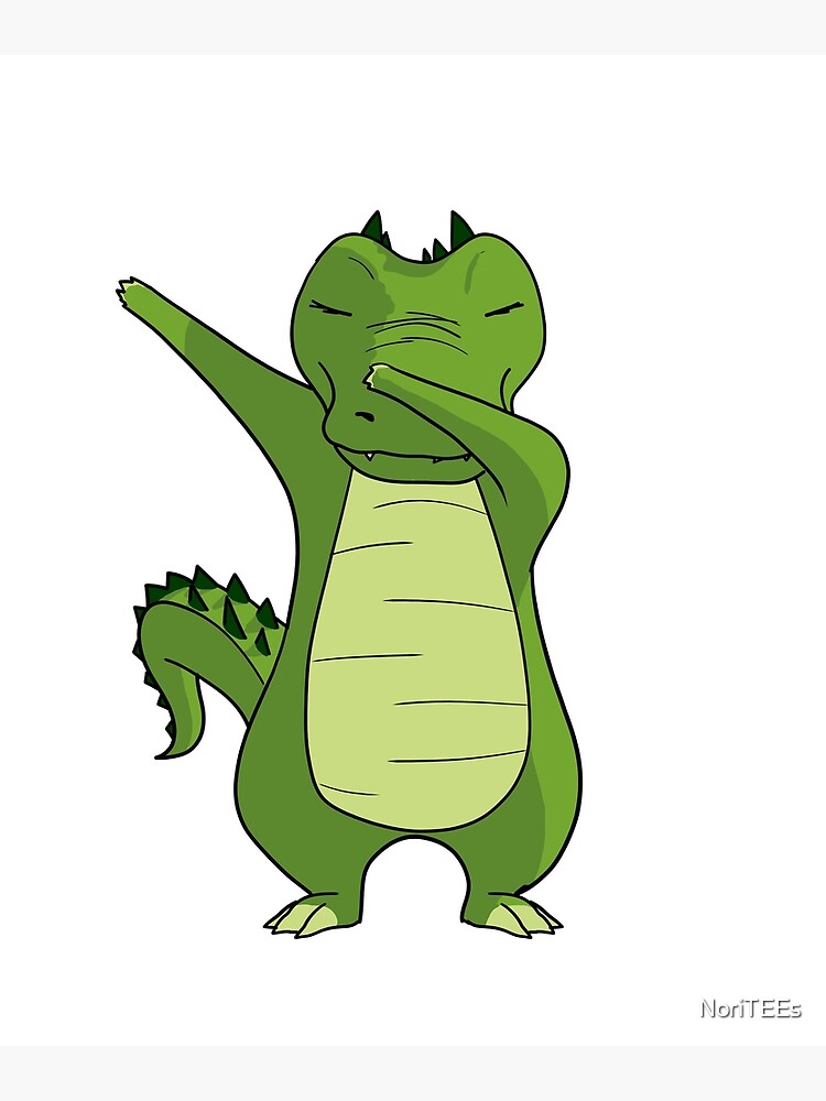 "Croco Dancing - Crocodile Dabbing Dancing" Art Print for Sale by ...