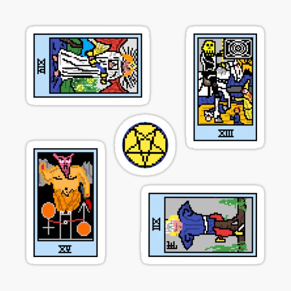 "Pixel Waite Tarot - 71st Sticker Pack and Magnets" Sticker for Sale by ...