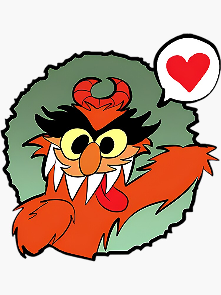 "muppets christmas carol heart" Sticker for Sale by Lydialee56 | Redbubble