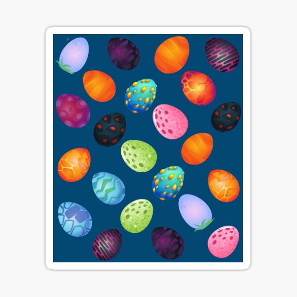 "Fun Dinosaur Egg pattern" Sticker for Sale by M0dasser | Redbubble