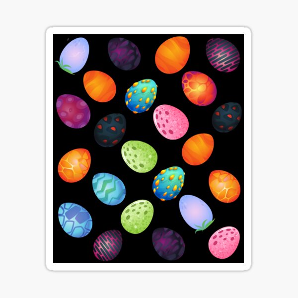 "Fun Dinosaur Egg pattern" Sticker for Sale by M0dasser | Redbubble