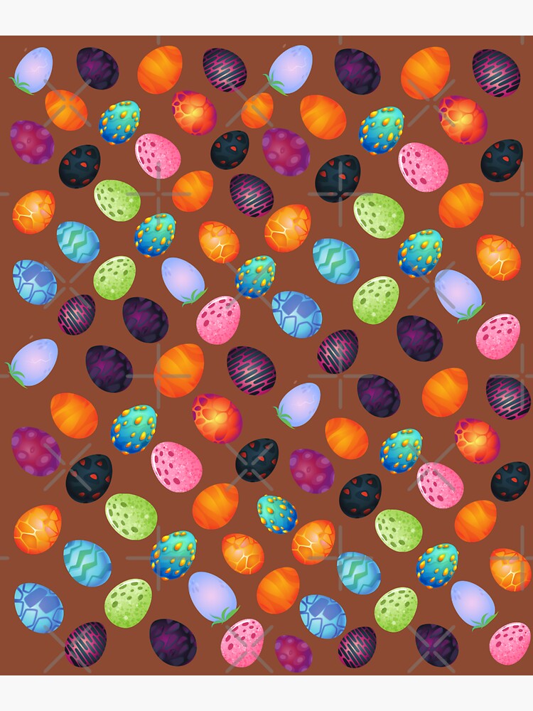 "Fun Dinosaur Egg pattern" Sticker for Sale by M0dasser | Redbubble