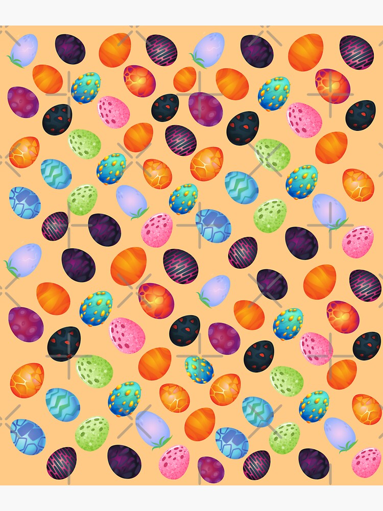 "Fun Dinosaur Egg pattern" Sticker for Sale by M0dasser | Redbubble