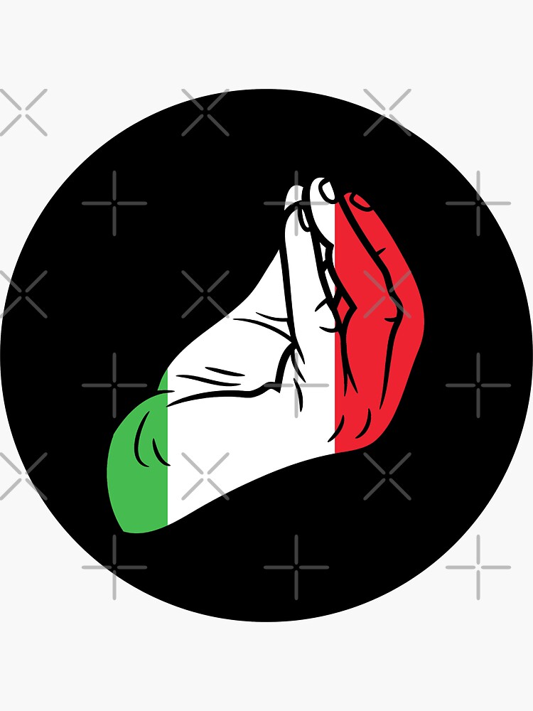 "Italian Hand Gestures - A gift for every Italian" Sticker for Sale by ...