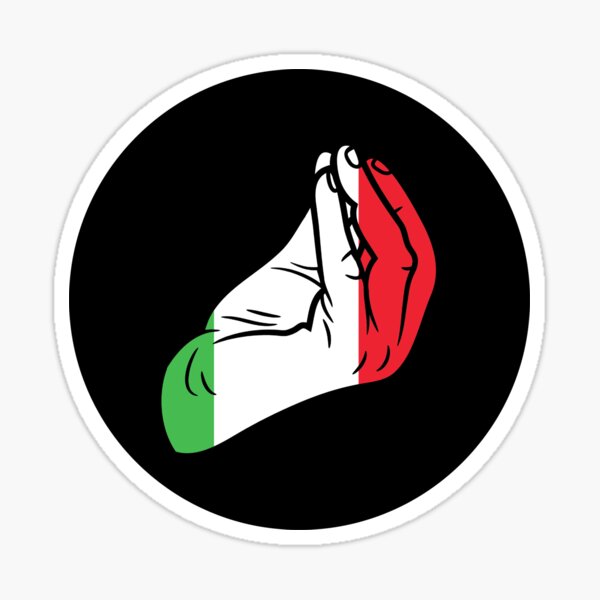 "Italian Hand Gestures - A gift for every Italian" Sticker for Sale by ...