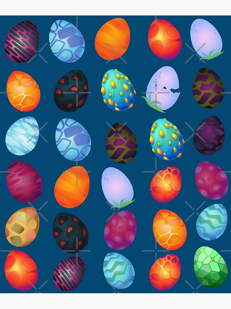 "Fun Dinosaur Egg pattern" Poster for Sale by M0dasser | Redbubble