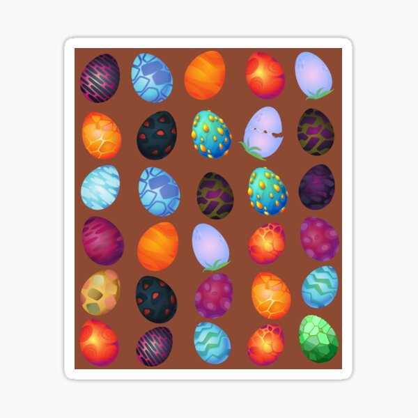 "Fun Dinosaur Egg pattern" Sticker for Sale by M0dasser | Redbubble
