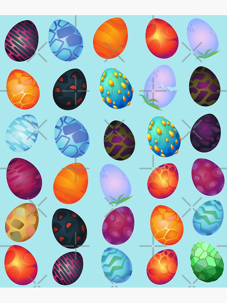 "Fun Dinosaur Egg pattern" Poster for Sale by M0dasser | Redbubble