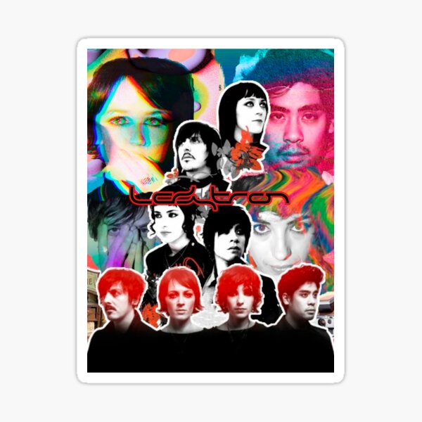 "Ladytron Collage " Sticker for Sale by manmacbuon | Redbubble