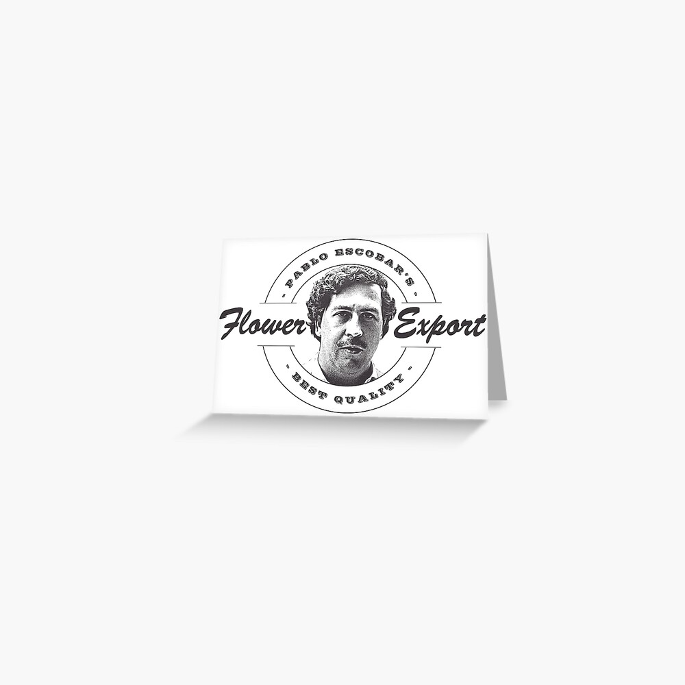 "Pablo Escobar logo" Greeting Card for Sale by pornflakes | Redbubble