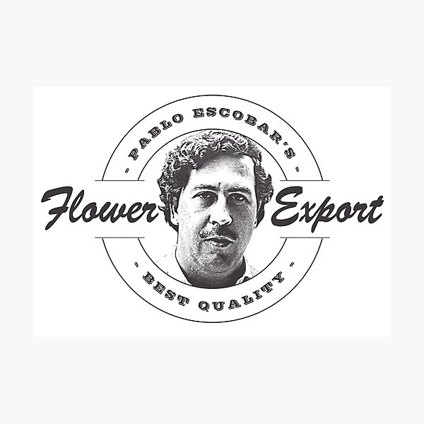 Lámina fotográfica «Pablo Escobar logo» de pornflakes | Redbubble
