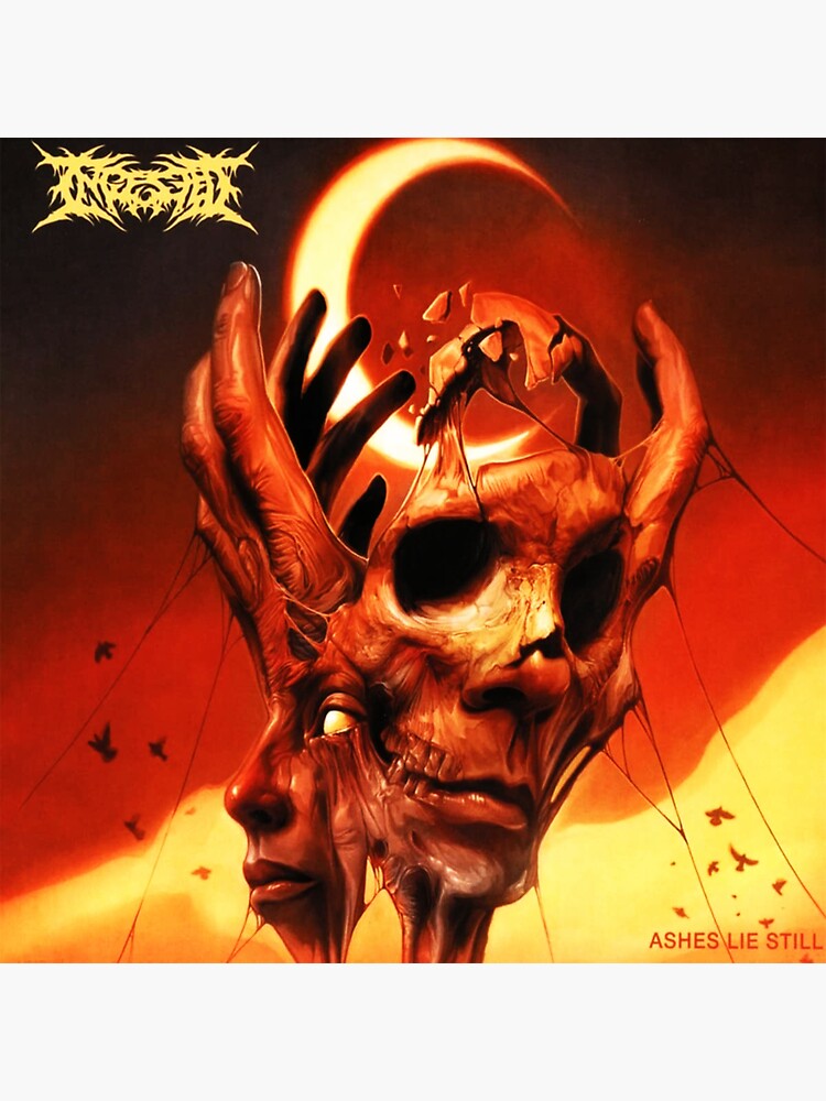 "Ashes Lie Still Ingested" Sticker for Sale by bojlurboshuo | Redbubble