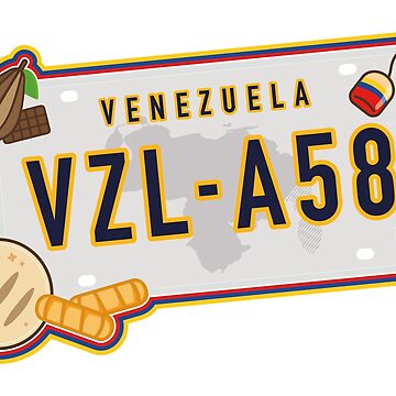 "VENEZUELA PLATE" Sticker by corotosguay | Redbubble