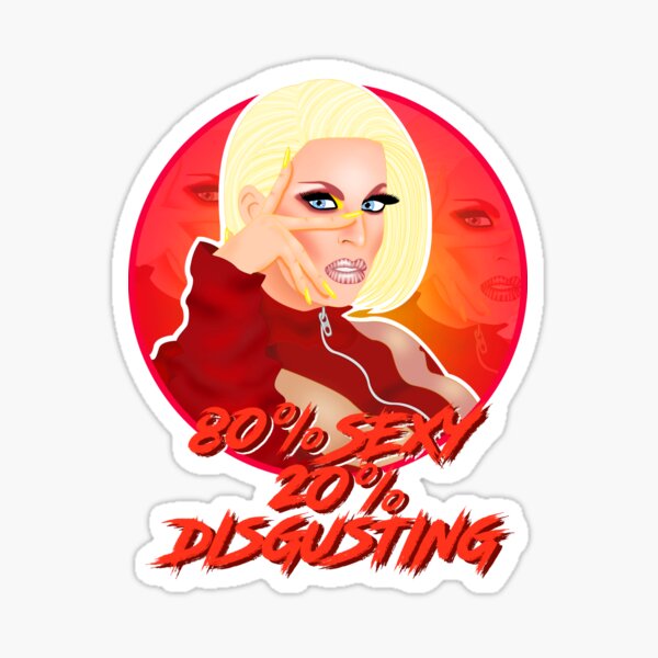 "SEXY DISGUSTING" Sticker for Sale by leonripstir87 | Redbubble