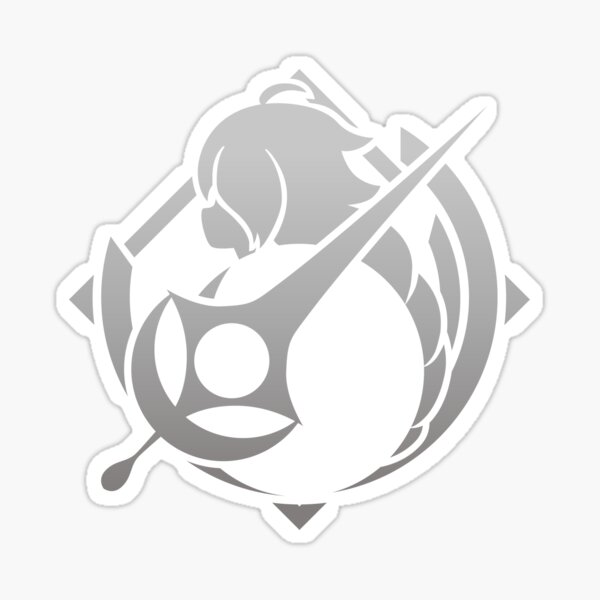 "The Traveler Aether logo - Genshin Impact" Sticker for Sale by ...